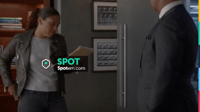 Aqua Cashmere Star Print Cashmere Sweater worn by Danny James (Jaime ...