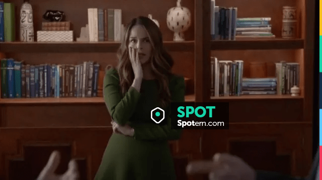 Lela Rose Asymmetric Seamed Fit-&-Flare Dress worn by Isabella Colón ...