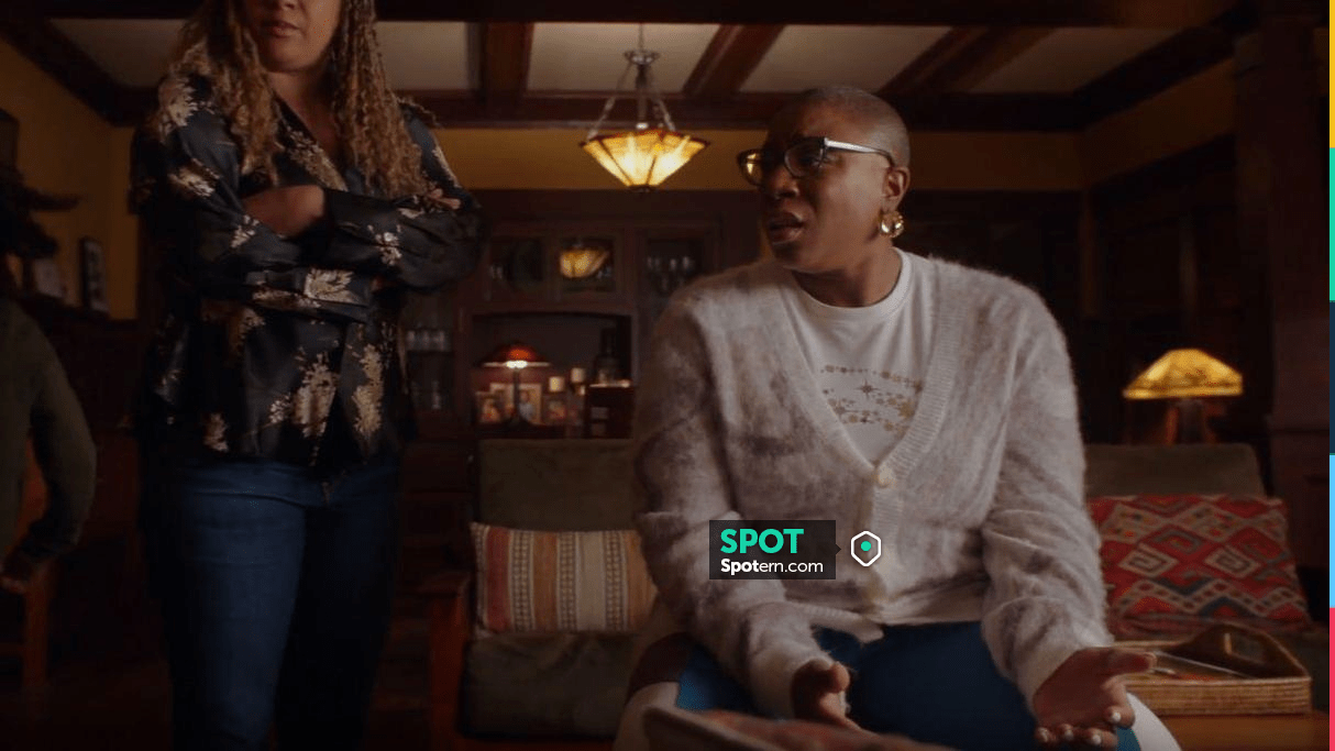 Twenty Montreal Spectrum Swirl Mohair Cardigan worn by Henrietta 'Hen ...