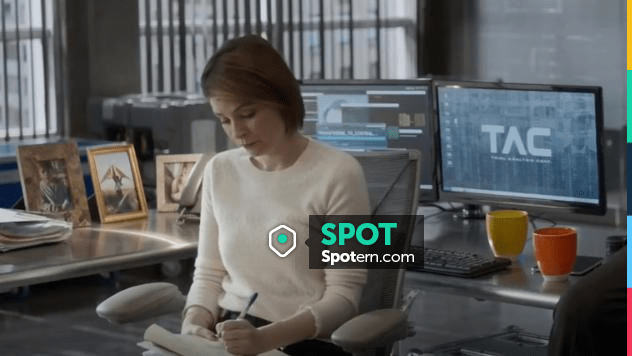 J. Crew Cashmere Crewneck Sweater with Pointelle Stitch worn by Taylor ...