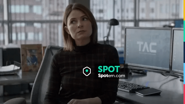 Vince Hazy Plaid Mock Neck worn by Taylor Rentzel (MacKenzie Meehan) as ...