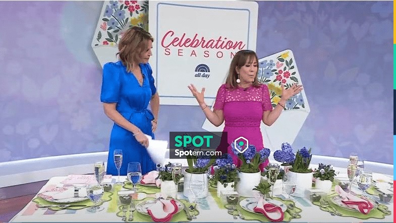 ML Monique Lhuillier Short-Sleeve Floral Lace Minidress worn by ...