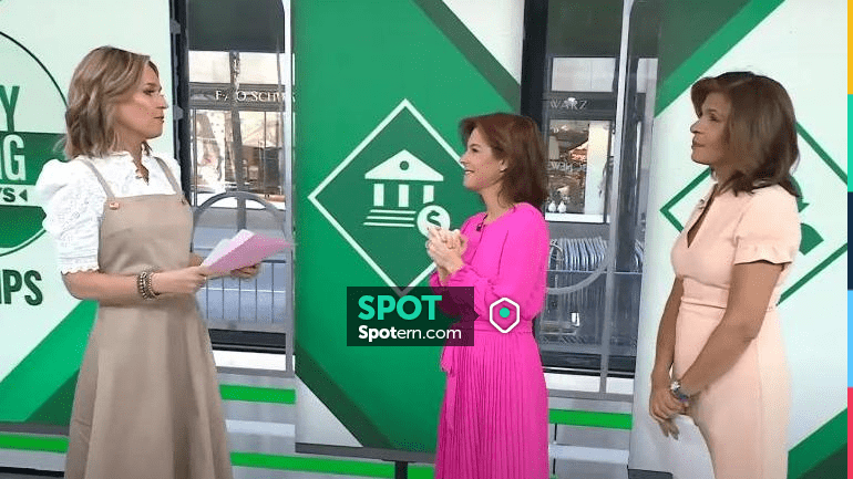 J. Crew Tie-Front Pleated Dress worn by Stephanie Ruhle as seen in ...