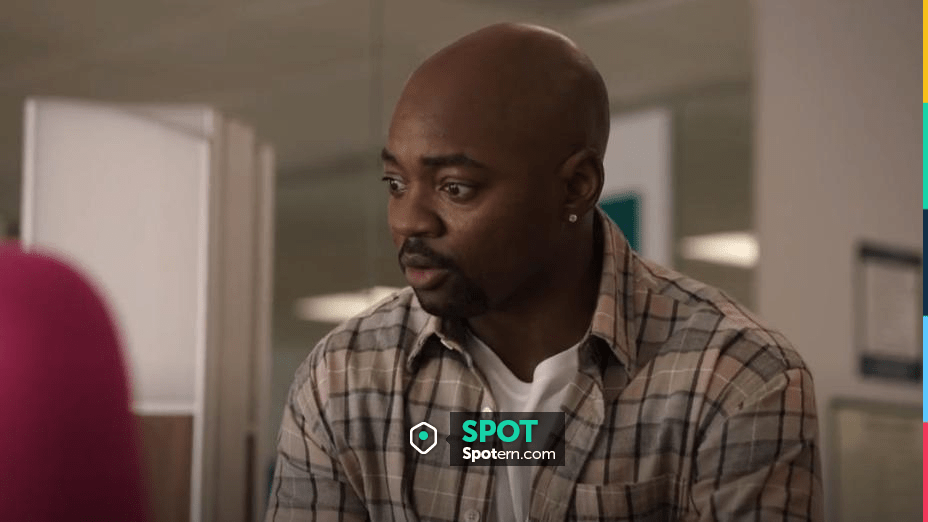 NN07 Deon 5356 Check Relaxed Button-up Shirt In Gray Check worn by Paul ...