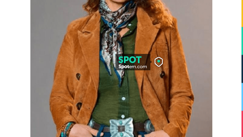 Brown Suede Coat Jacket worn by Isabel McMurray (Nancy Travis) as seen ...