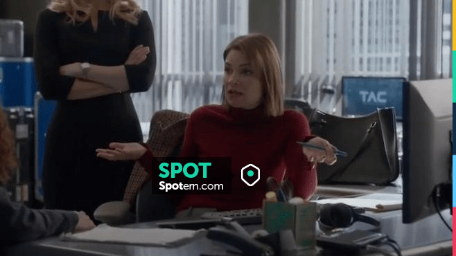 Hobbs London Lara Roll Neck Top worn by Taylor Rentzel (MacKenzie ...