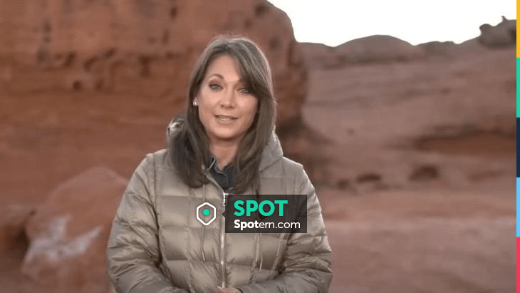 Taion Extra Hoodie Inner Down Set worn by Ginger Zee as seen in Good ...