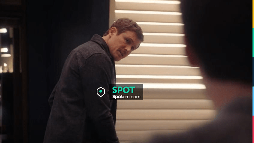 Reiss Noah Drawn Fin­ish Zip Jack­et worn by Charlie Hudson (John ...