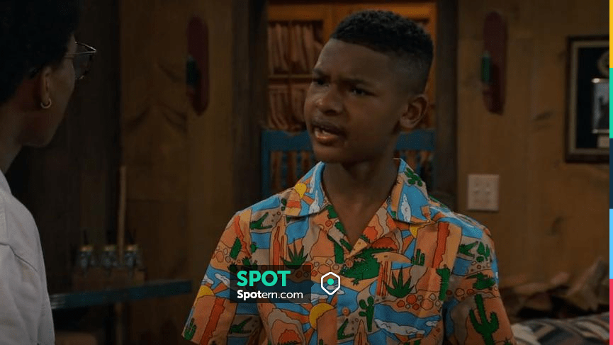Stella McCartney Kids Printed Cotton Shirt worn by Bill Pickett (Alfred ...
