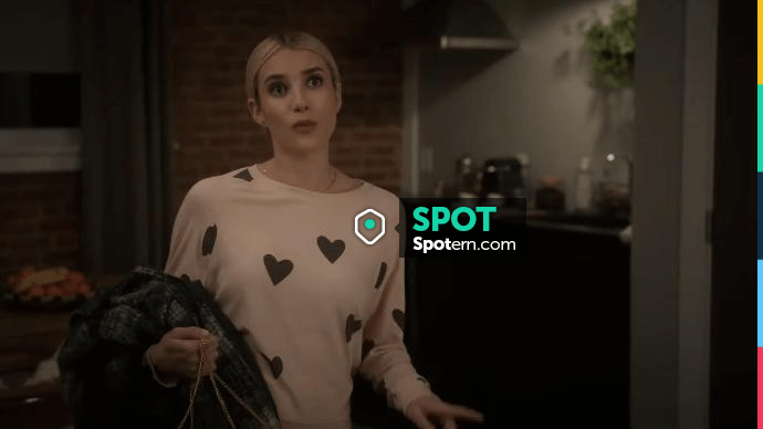 Hearts Printed top and pants set worn by Michelle (Emma Roberts) as ...