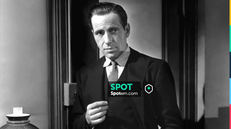 The jacket of the black three-piece suit worn by Samuel Spade (Humphrey ...