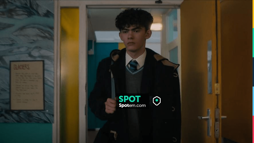 Gloverall Mid Monty Duffle Coat worn by Charlie Spring (Joe Locke) as ...