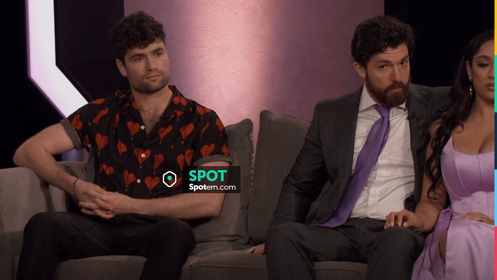 Allsaints Breakup Heart Print Shirt worn by Paul Peden as seen in Love ...