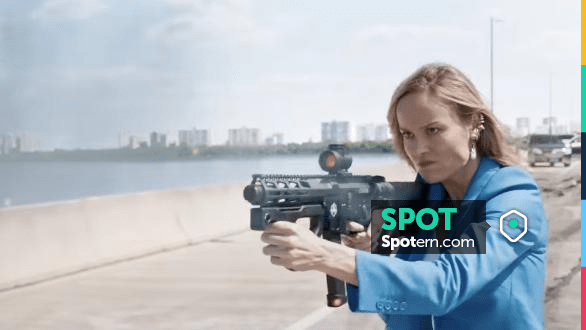 Blue Blazer Jacket worn by Tess (Brie Larson) as seen in Fast X | Spotern