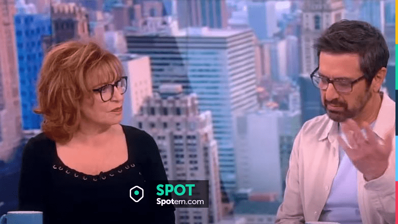 Elie Tahari Metal-Loop Embellished Sweetheart Sweater worn by Joy Behar ...