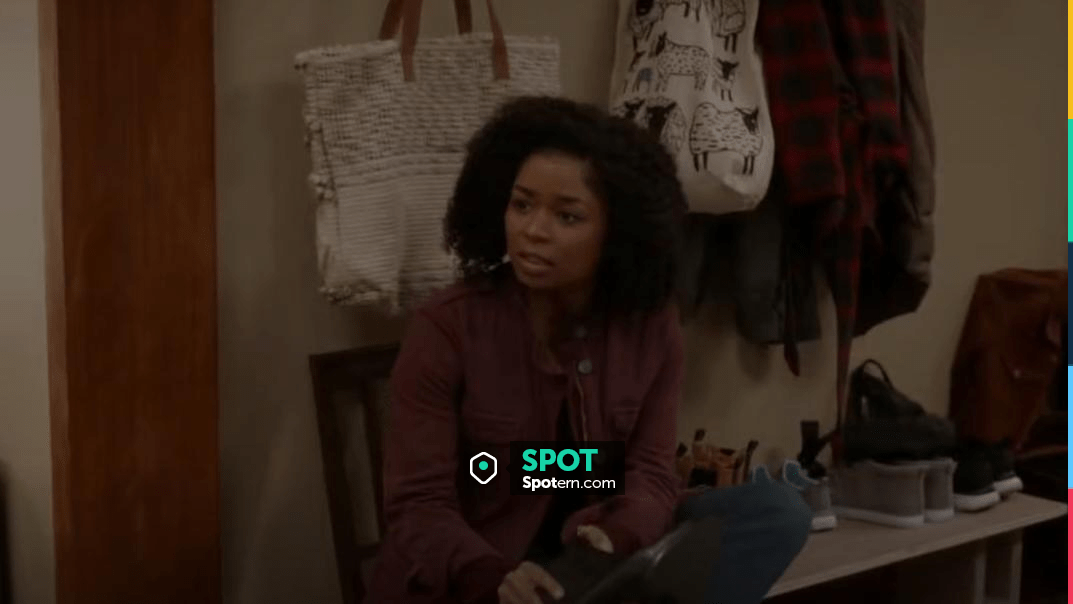 Lucky Brand Burgundy Military Utility Jacket worn by Dr. Simone ...