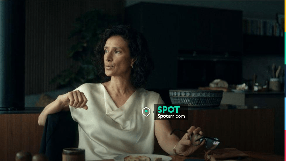 Vince Draped Vis­cose Top worn by Ingrid Farrow (Indira Varma) as seen ...