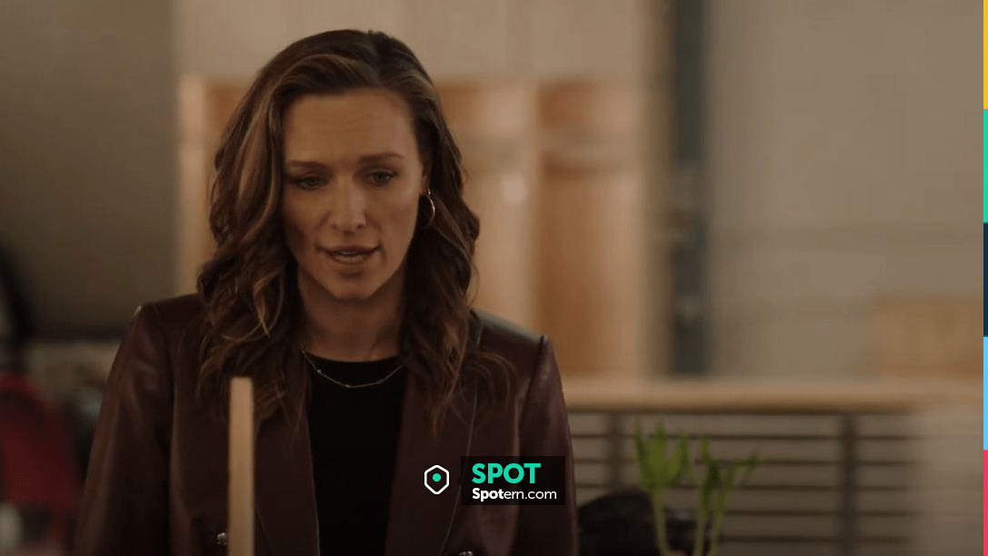 Veronica Beard Cooke Leather Jacket worn by Kendra Harrington (Michaela ...