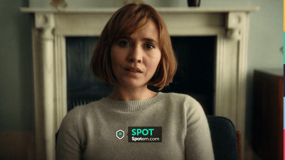 The Elder Statesman Women's White Cropped Cashmere Jumper worn by Anna ...