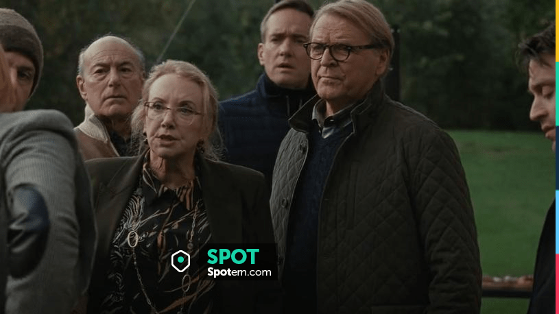 Kobi Halperin Sky­lar Print­ed Stretch Silk Shirt worn by Gerri Kellman ...