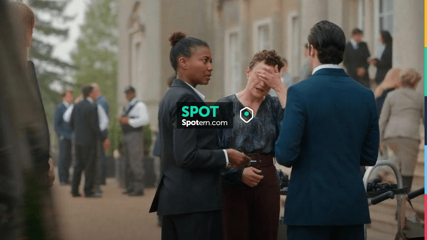 Vince Deco Blouse worn by Pippa (Anna Francolini) as seen in The ...