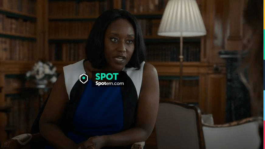 Kasper Sleeveless Colorblocked Sheath Dress worn by Billie Appiah (Nana ...