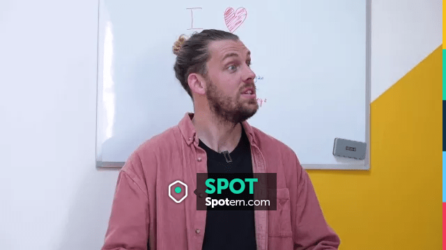 The pink corduroy shirt worn by Pierre Croce in the video The School ...