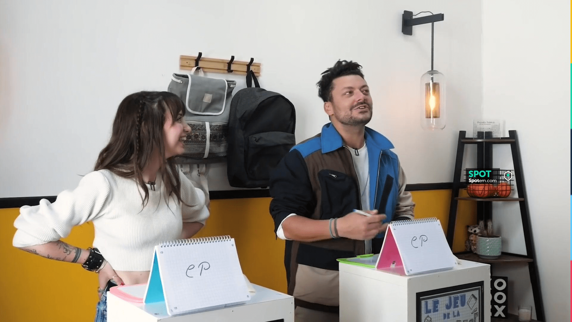 The black basket of Pierre Croce in the video The School Game (Season 2 ...