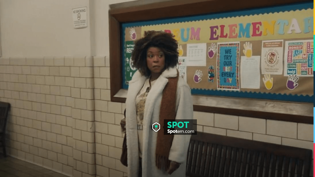 Apparis Anouck Faux Shearling Coat worn by Viola 'Vi' Marsette ...