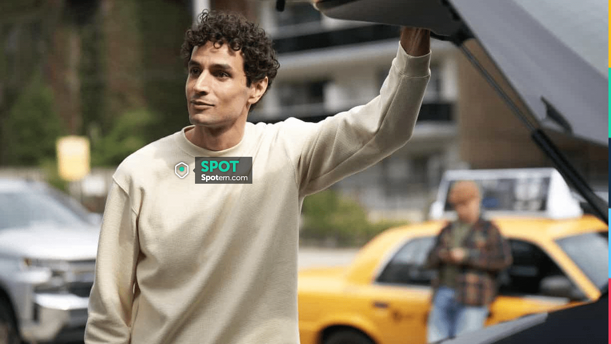 Cream crewneck sweatshirt worn by Samir Khalil (Adam Bakri) as seen in ...