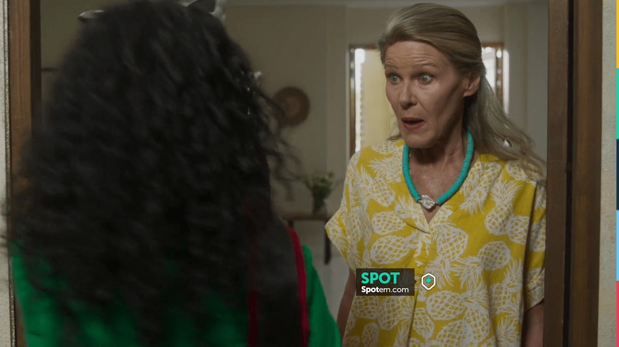 St Johns Bay Linen Blouse worn by Marcia (Brett Butler) as seen in ...