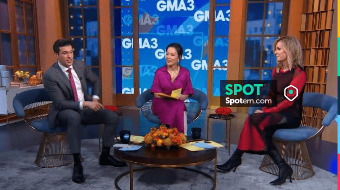 Loewe Printed Stretch-Mesh Maxi Dress worn by Jennifer Ashton as seen ...