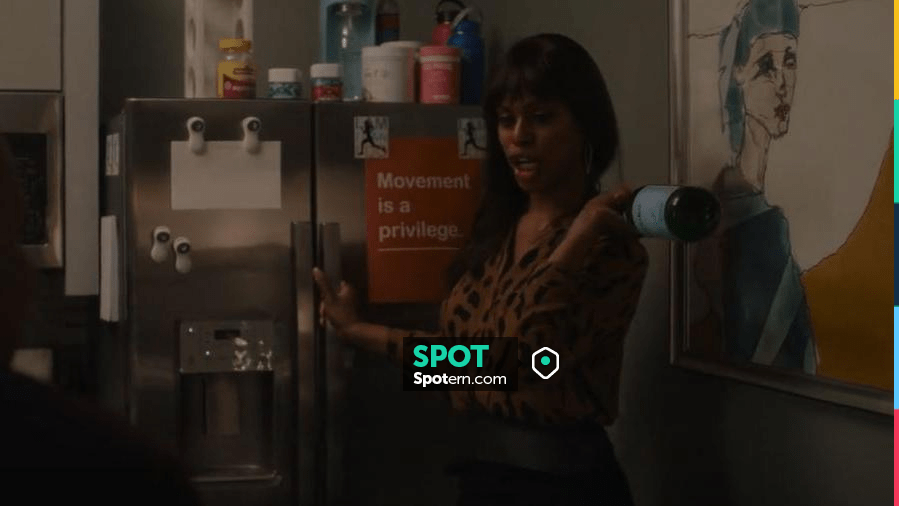 L'agence Leopard Animal Print Blusa usada por Kacy Duke (Laverne Cox ...