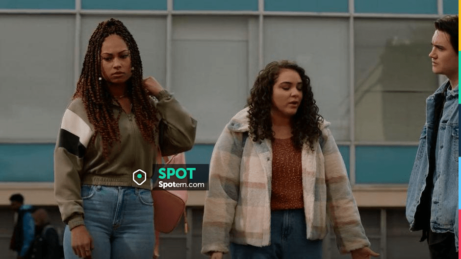 Only High Neck Zip Jacket worn by Claire Zahler (Rainbow Wedell) as ...