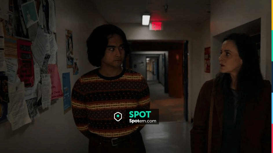 Asos Design Knit­ted Fairisle Jumper In Auburn Design worn by Simon ...