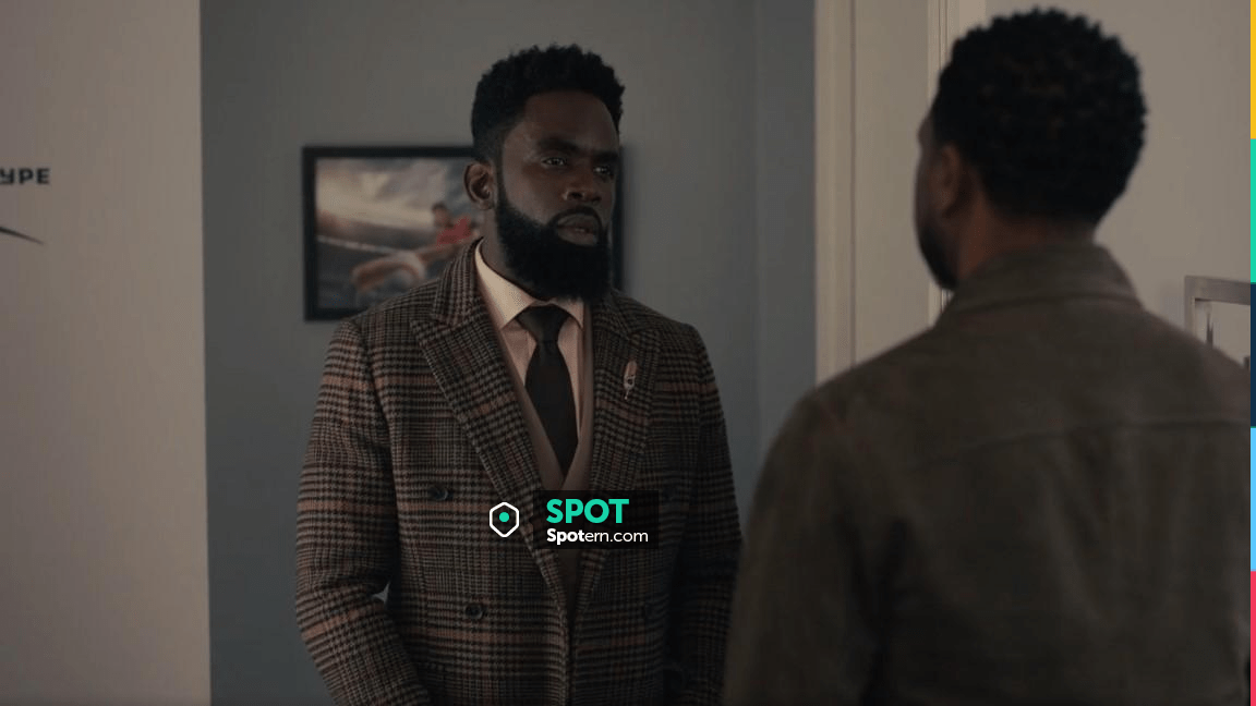 Scotch & Soda Double Breasted Coat worn by Geoffrey (Jimmy Akingbola ...