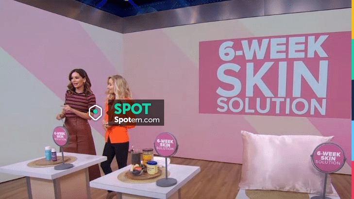 Trina Turk Shadows Stripe Sweater worn by Rebecca Jarvis as seen in ...