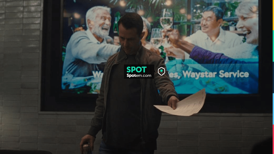 Tom Ford Light Suede Track Bomber worn by Kendall Roy (Jeremy Strong ...