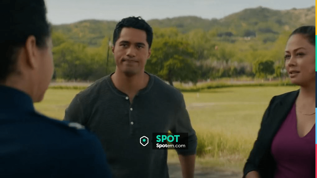 RRL Black Button Henley worn by Alex Tarrant (Kian Talan) as seen in ...