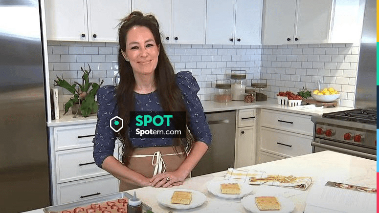 Nation Ltd Romy Manga larga Top usado por Joanna Gaines como se ve en ...