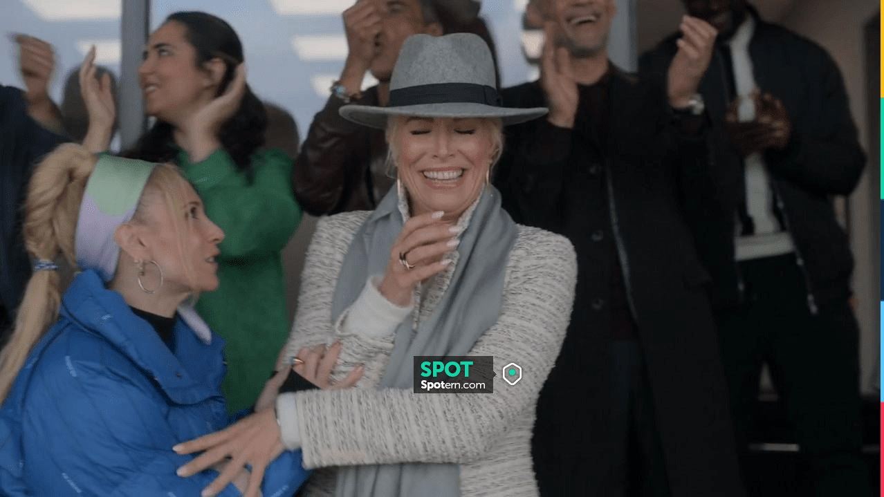 Joseph Tweed Chel­la Coat worn by Rebecca Welton (Hannah Waddingham) as ...