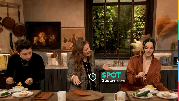 Alice + Olivia Jeannie Bow Collar Button Down Blouse worn by Drew ...