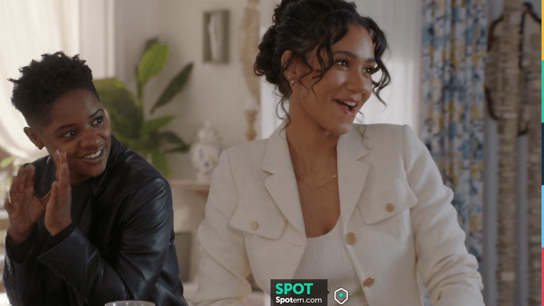 Wilfred Can­to One-Shoul­der Top worn by Layla Keating (Greta Onieogou ...