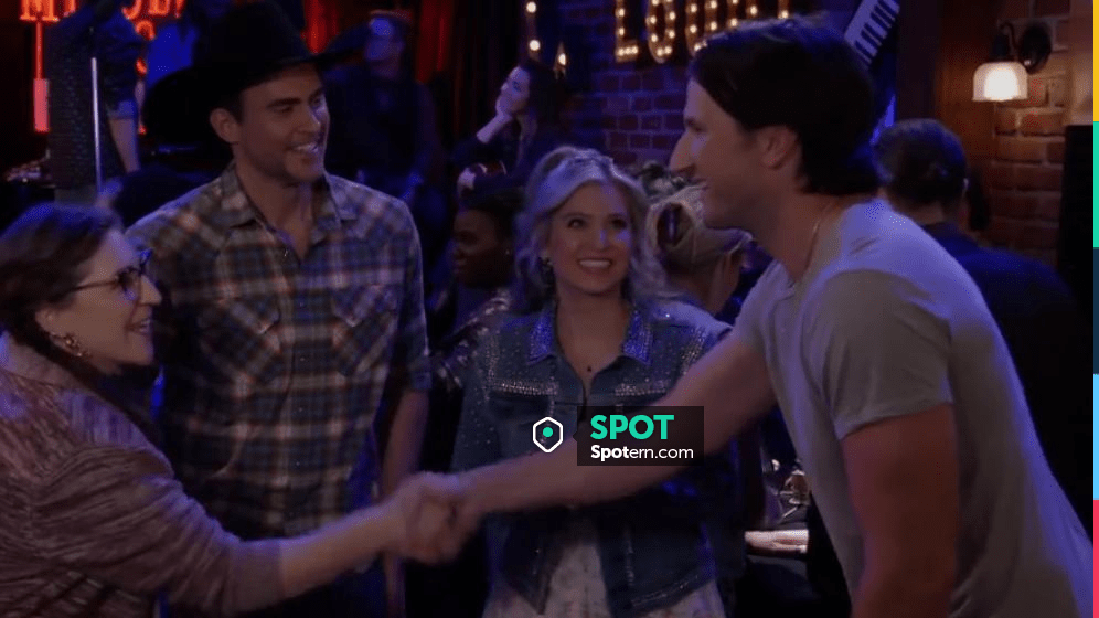 Idyllwind Shiloh Drive Embellished Denim Trucker Jacket worn by (Margie Mays) as seen in Call Me ...