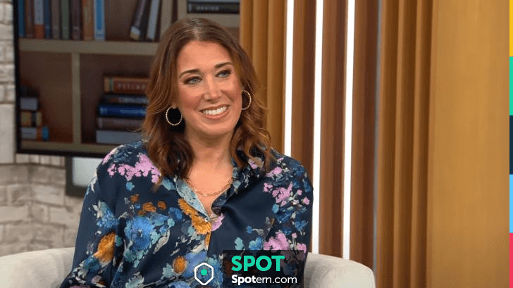 Vince Painted Bouquet Shirt worn by Sarah Gelman as seen in CBS ...
