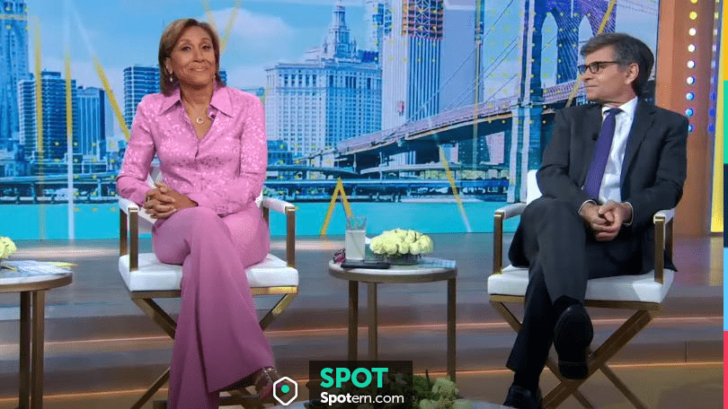 Valentino Rockstud Pumps worn by Robin Roberts as seen in Good Morning ...