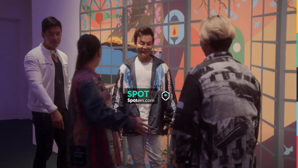 Versace Colour-Block Logo Track Jacket worn by Kane Lim as seen in ...