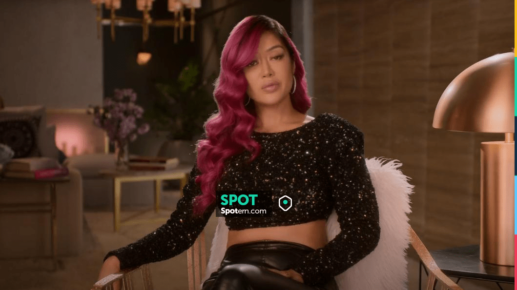 Retrofete Rain Top worn by Kim Lee as seen in Bling Empire (S02E05 ...