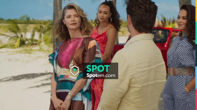 Zara Silk Printed Maxi Dress worn by Sue Beck (Gillian Vigman) as seen ...