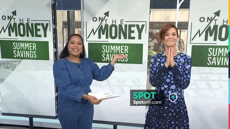 Lela Rose Floral Crepe Dress worn by Stephanie Ruhle as seen in Today ...